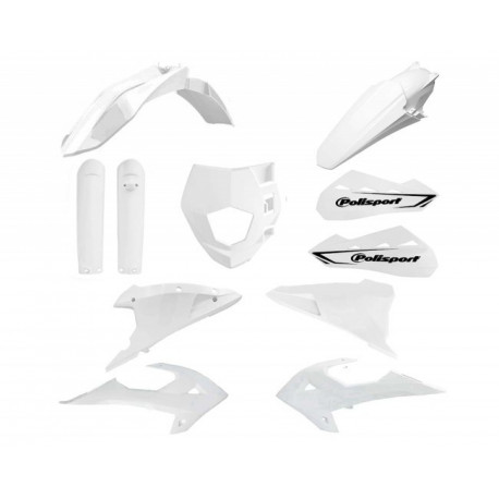 Kereplastikute komplekt Rieju MR Ranger / 6Days VALGE - Motokaubad